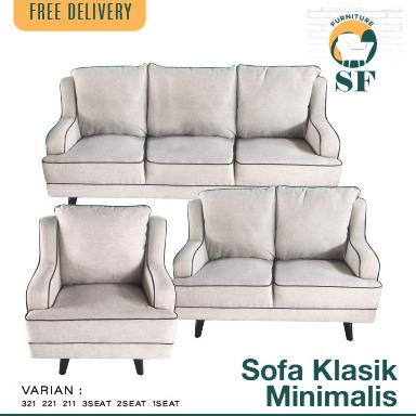Jual SOFA SOFA KLASIK MINIMALIS 321 / SOFA KANVAS /SOFA 321 EL09I09A82L ...