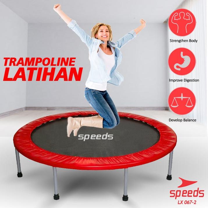 Jual SPEEDS Trampoline 48 in(120cm) 10KG Lompat Olahraga Trampolin Gym Workout Fitness Jumping ...