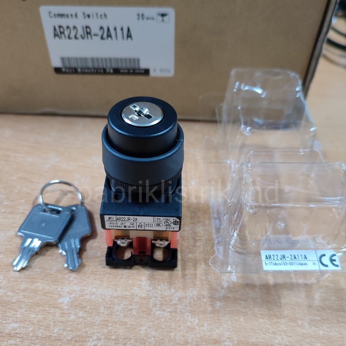 Jual Key selector switch 2 posisi Dia 22mm AR22JR-2A11A Fuji Original ...