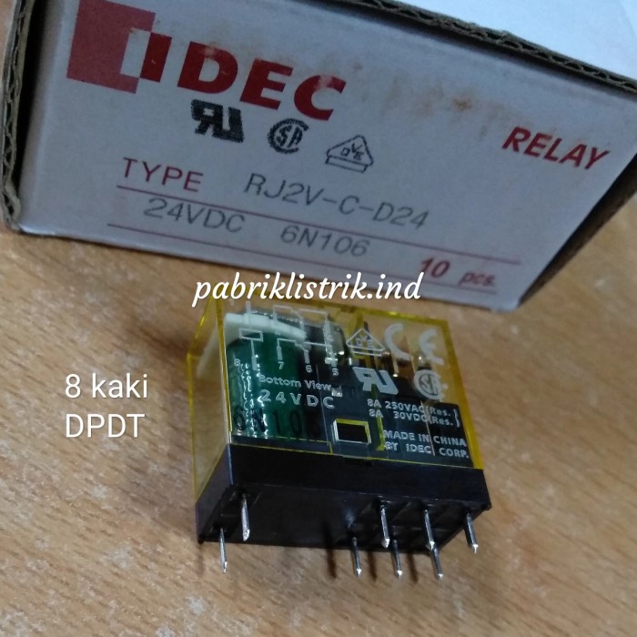 Jual Relay RJ2V C D24 24V DC DC24 idec original kaki PCB persamaan G2R 2 | Shopee Indonesia