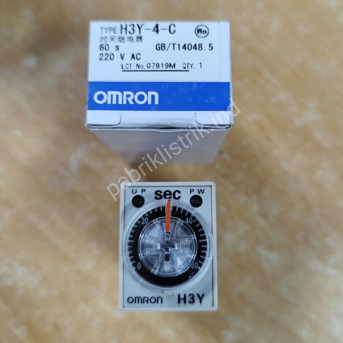 Jual Timer relay H3Y 4 C 60s H3Y4 220V AC Omron original | Shopee Indonesia