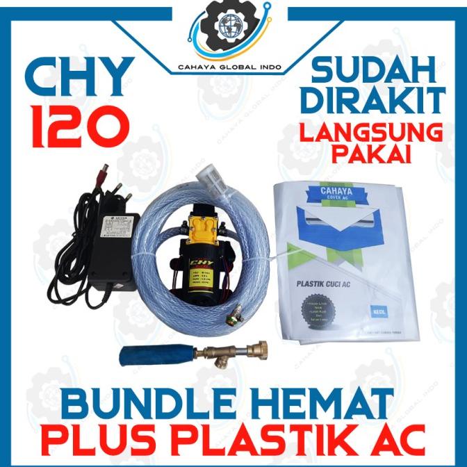 Jual Bundle Plus Plastik AC Alat Steam Pompa DC 120psi set mesin cuci ...