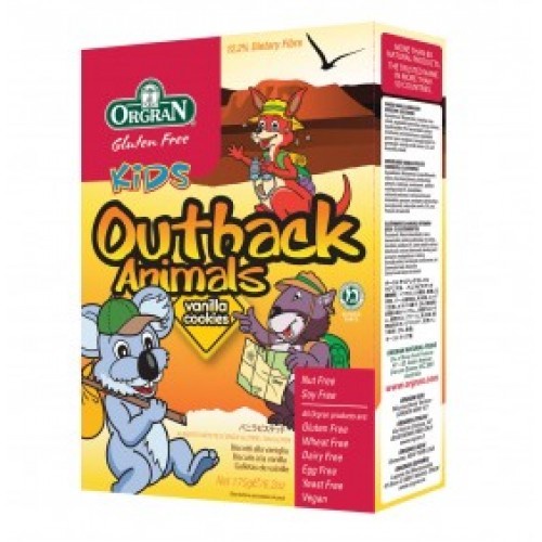 Jual Orgran, Gluten Free Outback Animals Vanilla Cookies (175gr ...