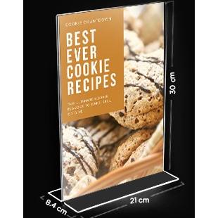 Jual TEMPAT BROSUR / TENT HOLDER / TENT CARD AKRILIK DISPLAY UKURAN A4 ...