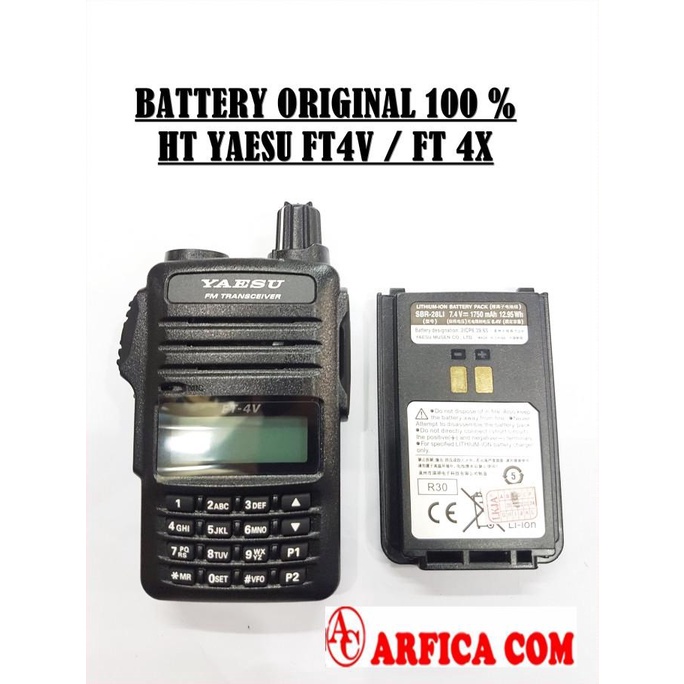 Jual Walkie Batre Ht Yaesu Ft4V Ft4X Ft 4V Ft 4X Original Sbr 28Li Battery Yaesu | Shopee Indonesia