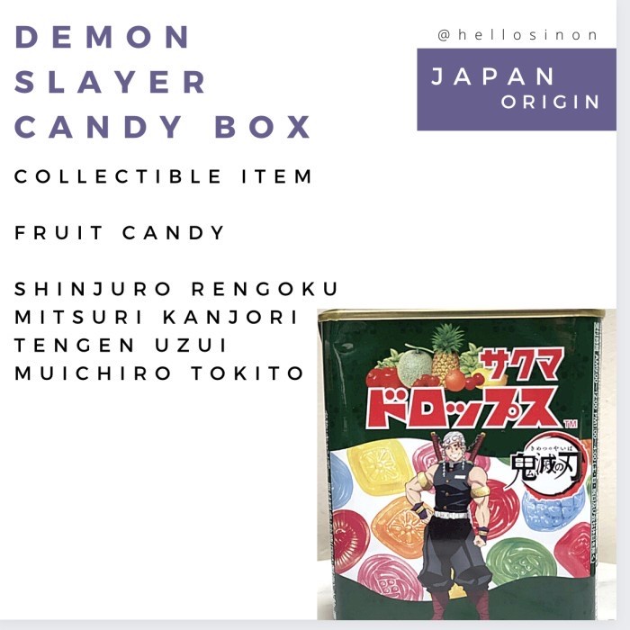 Jual Demon Slayer Candy Fruit Box Permen Sakuma Drops | Shopee Indonesia