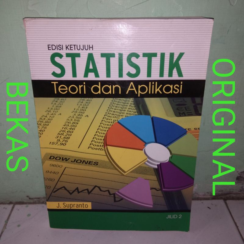 Jual Buku Statistika Teori Dan Aplikasi Edisi Ketujuh 7 VII Jilid Kedua 2 II - J Supranto ...