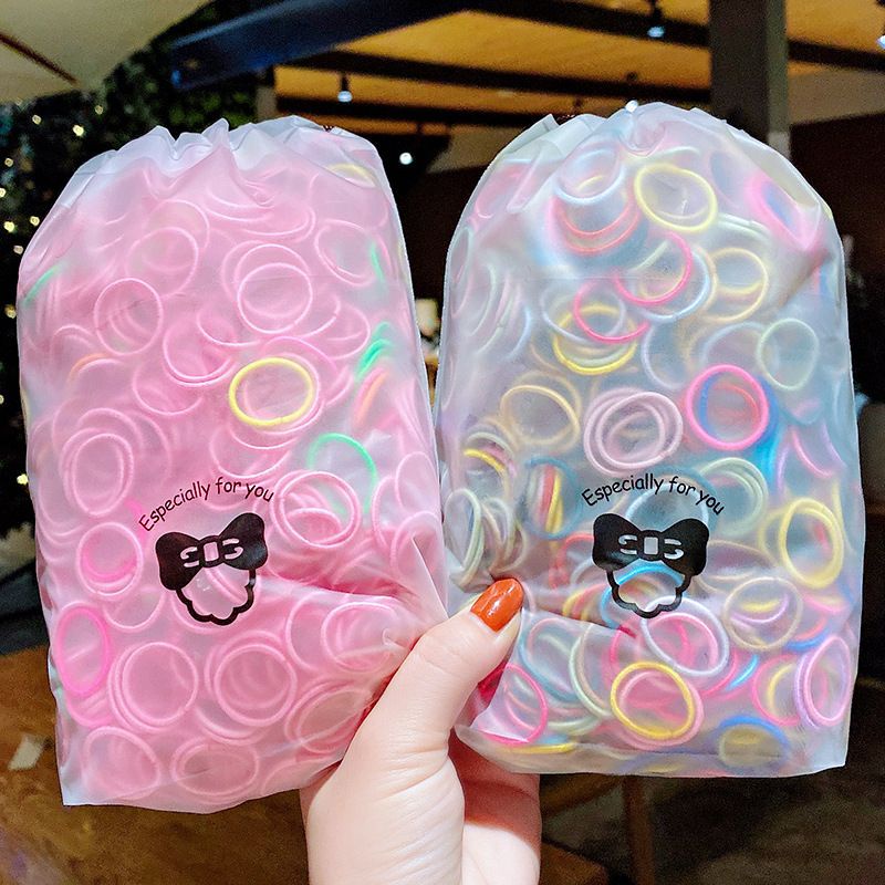 Jual Ikat Rambut Anak Perempuan Lucu/ Ikat Rambut Kecil isi 100pcs ...