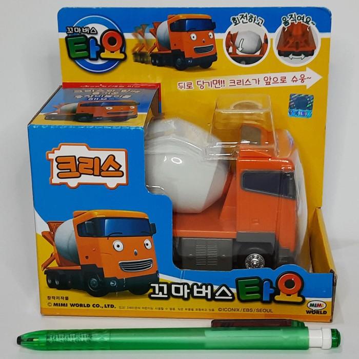 Jual Original Tayo The Little Bus Chris Cement Mixer Truck Tyx218005 ...