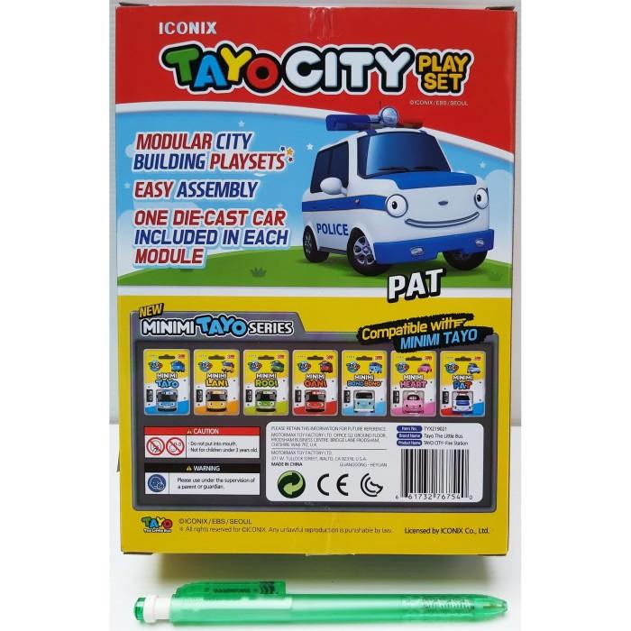 Jual Original Tayo The Little Bus Tayo City Fire Station Playset Pat ...