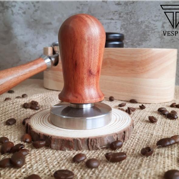 Jual Coffee Tamper 58Mm Wooden Handle / Kopi Tamping Kayu / Alat Press ...