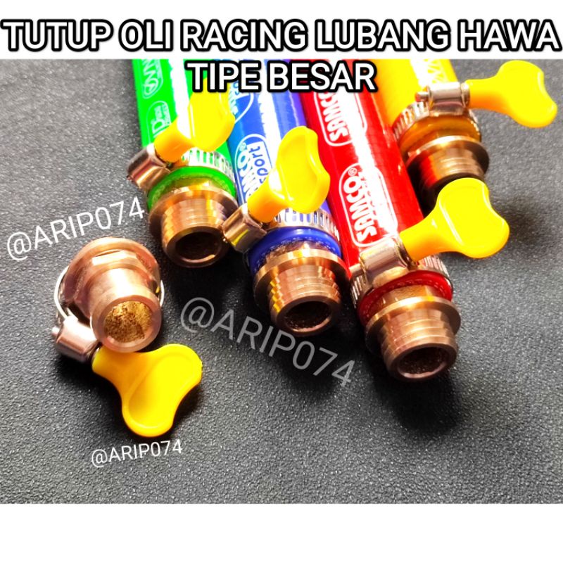 Jual [PROMO] TUTUP OLI HAWA RACING TUTUP OLI LUBANG HAWA NMAX AEROX ...