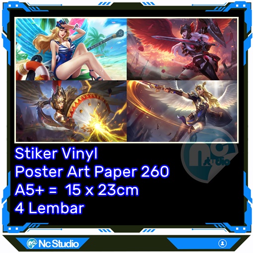Jual Poster Stiker freya Mobile Legend Karakter Legends Gamer Game ML ...