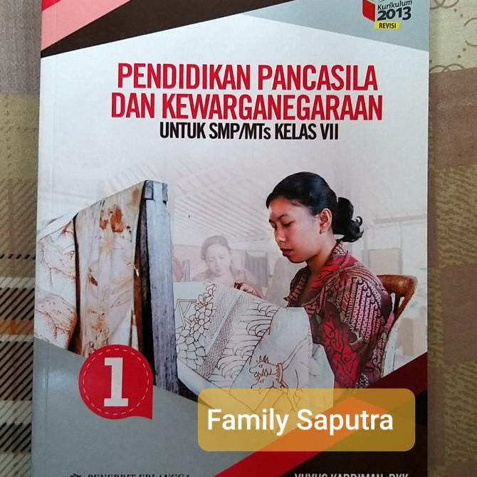Jual BUKU PPKN PKN SMP MTS KELAS 7 8 9 KURIKULUM K2013 REVISI ERLANGGA | Shopee Indonesia