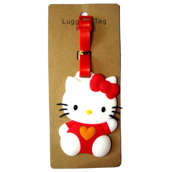 Jual Luggage Tag | Tag Koper |Karakter lucu | Hello Kitty Love | Shopee ...