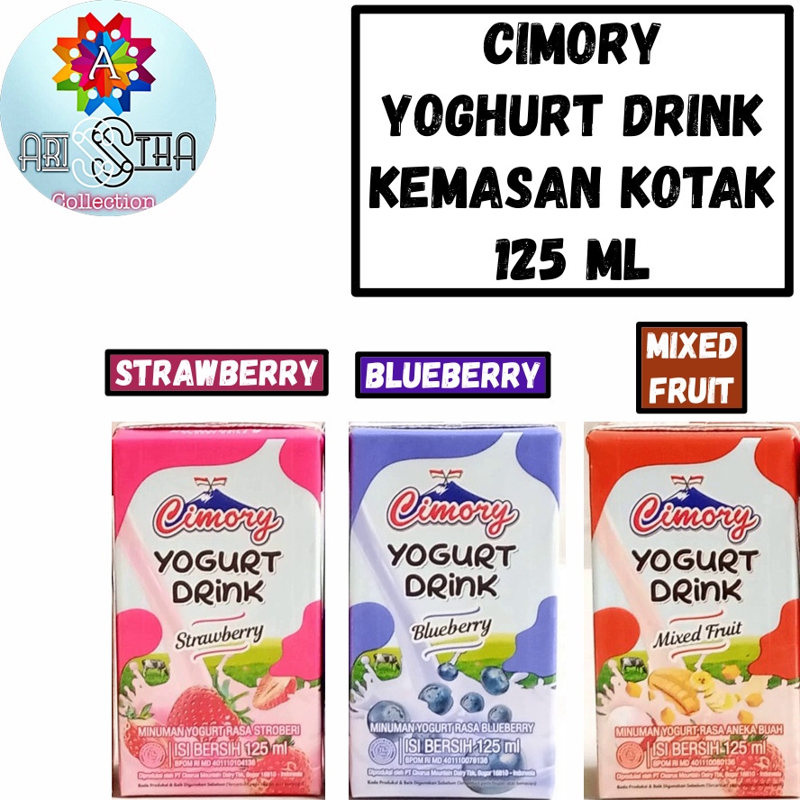 Jual Cimory Minuman Yoghurt Drink Kemasan Kotak 125 ML | Shopee Indonesia