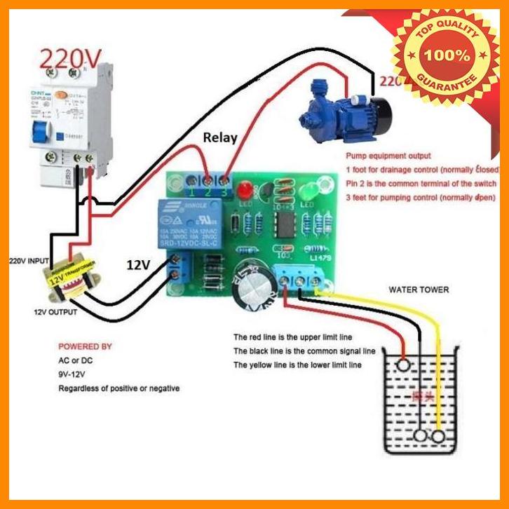 Jual (anh) wl3 12v liquid level controller module water level detection ...