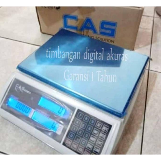 Jual Counting Scale Cas Jcs / Timbangan Hitung Jumlah Pcs Cap 6Kg/15Kg/30Kg | Shopee Indonesia