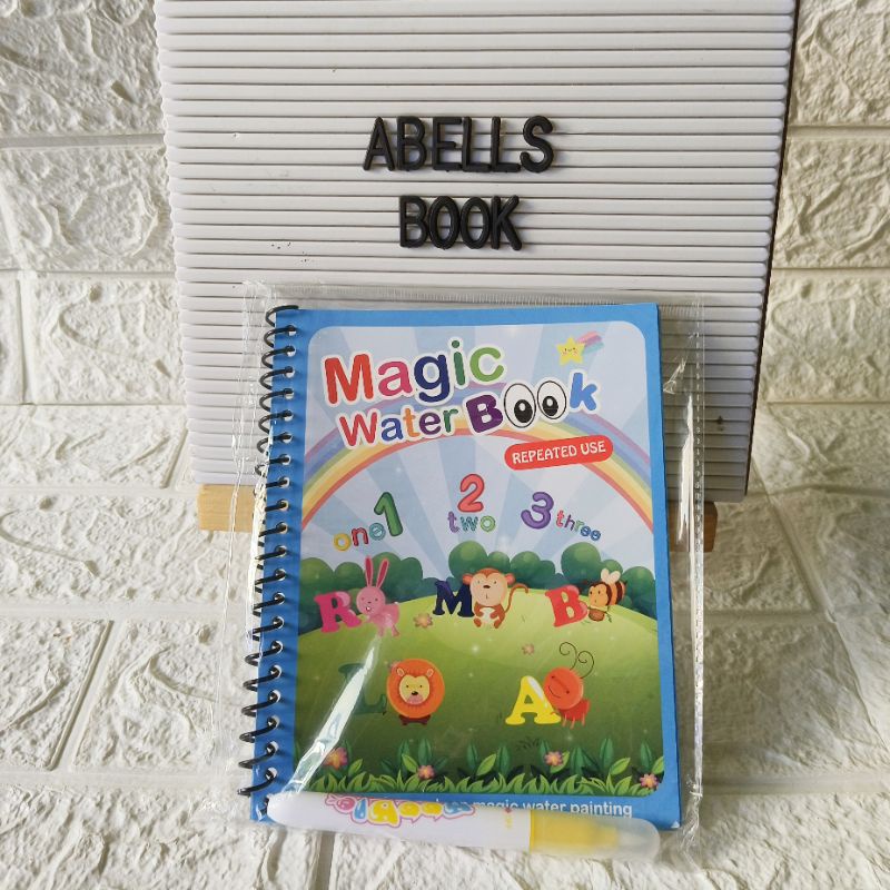 Jual Magic Water Book Alfabet Huruf Alphabet Angka | Shopee Indonesia