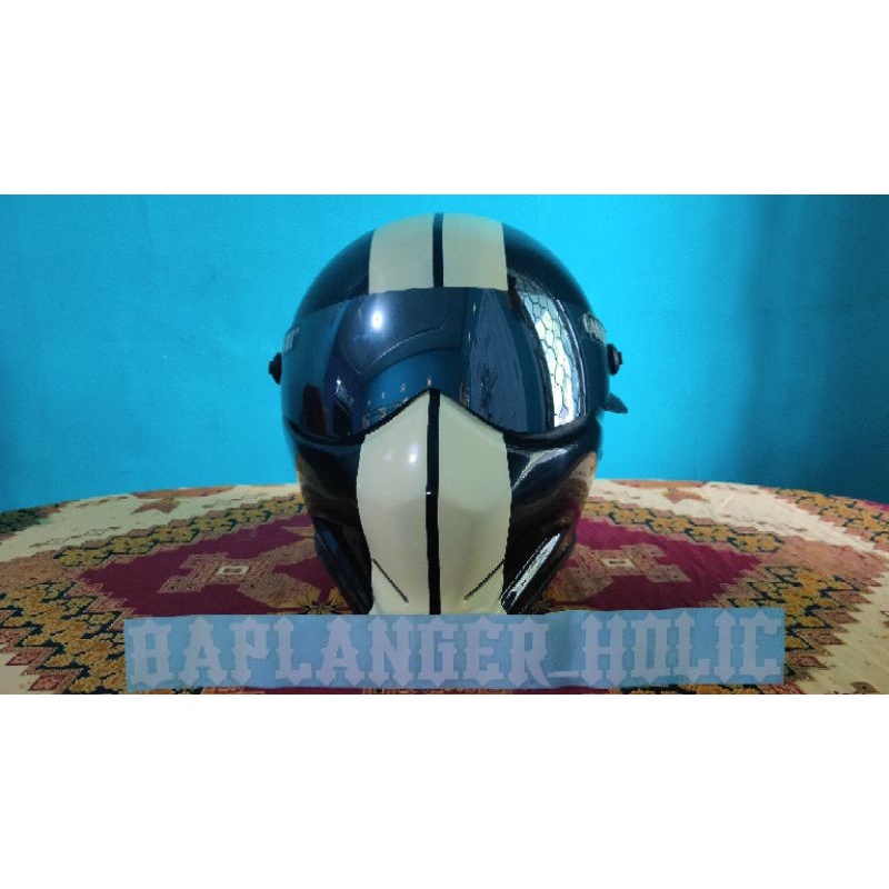 Jual Helm Bandit Custom Simpson Retro STREETFIGHTER | Shopee Indonesia