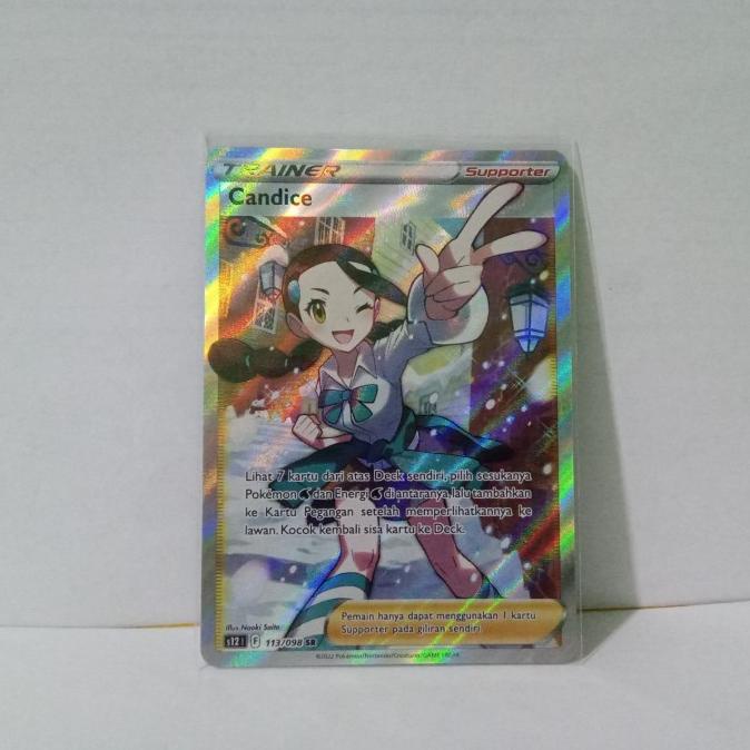 Jual Kartu Pokemon Trainer Candice SR s12 I 113/098 | Shopee Indonesia