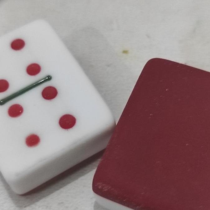 Jual set alat game permainan kartu batu balok domino gaple mahjong uru ...