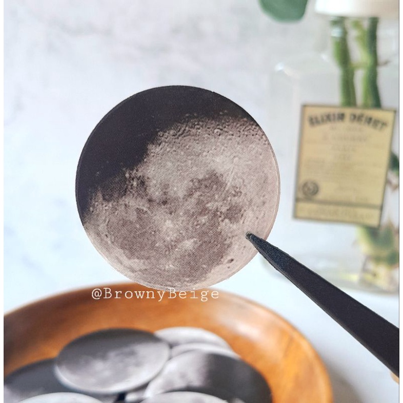 Jual 🅜🅞🅞🅝 - 🅟🅗🅐🅢🅔 STICKER STIKER FASE BULAN Sample Share [5pcs ...