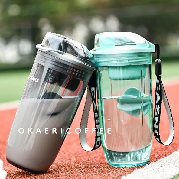 Jual Fitness Protein Shaker Bottle 400ml/ Tumbler Olahraga Botol Minum ...