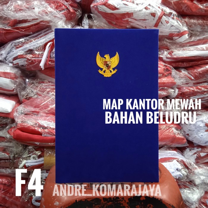Jual Map Beludru Mewah Ukuran Kertas F4 Variasi Garuda Coating | Shopee ...