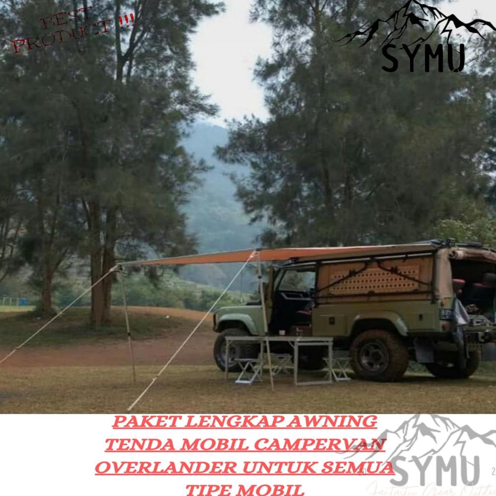Jual IAN057 Tenda Awning Mobil Portable Lipat Gulung 3x4 M Paket ...