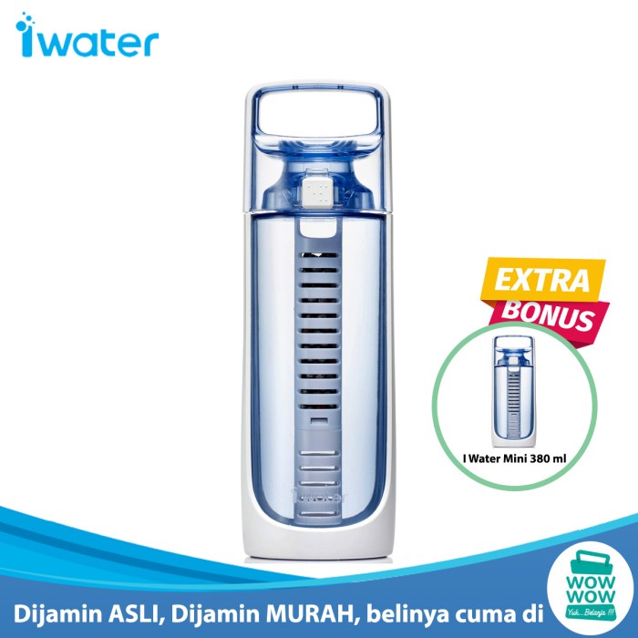 Jual Iwater botol minum air alkali , i water 1 + 1 (free 380 ml ...