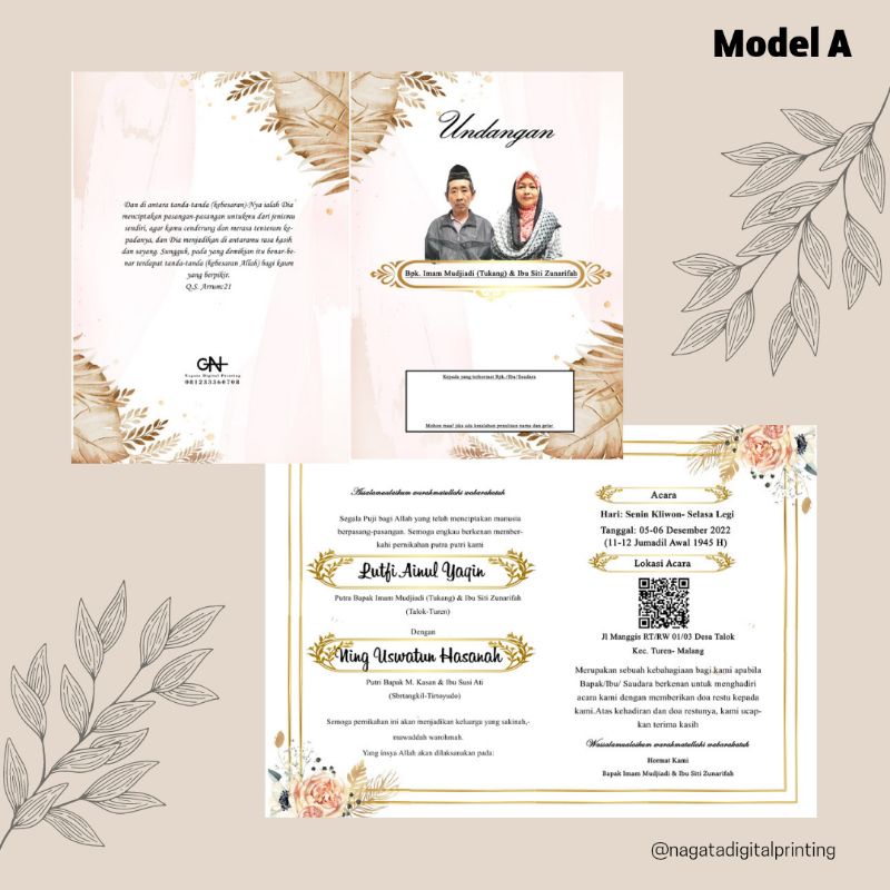 Jual Undangan Rustic/Undangan Pernikahan/Foto | Shopee Indonesia