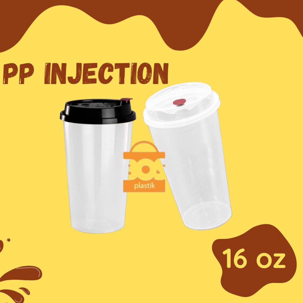 Jual REKOMENDASI: CUP PP INJECTION 16 Oz 500ml PER 25 PCS | Shopee Indonesia