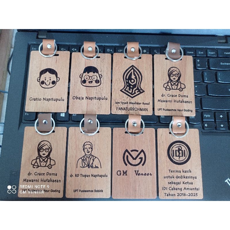 Jual Wooden Keychain - Gantungan Kunci Kayu | Shopee Indonesia