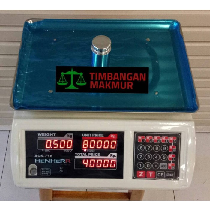 Jual Timbangan Digital Henherr ACS-718 Kapasitas 30kg | Shopee Indonesia