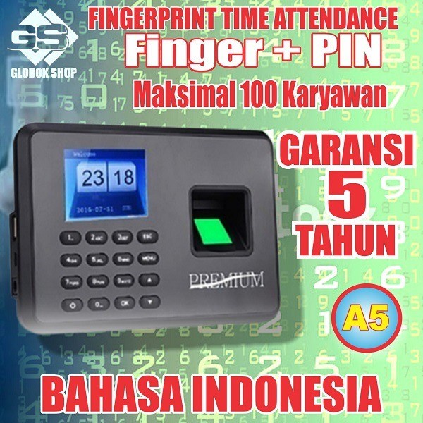 Jual Mesin Absen / Mesin Absensi / Sidik Jari / Finger Print A5 | Shopee Indonesia