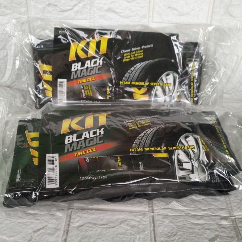 Jual (12pcs) Kit Black Magic Tire Gel Semir Ban Velg Mengkilapkan Motor ...