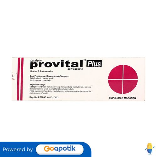 Jual Provital Plus Box 50 Kapsul | Shopee Indonesia