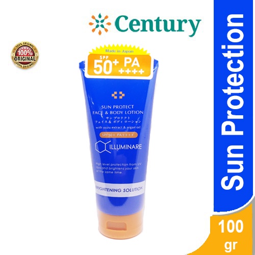 Jual Illuminare Brightening Sun Pro Face & Body lotion SPF 50+ 100 Gr ...