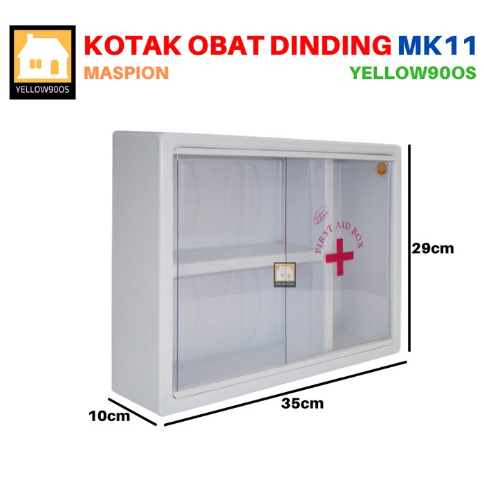 Jual Kotak Tempat Obat P3K Dinding First Aid Box Mk 11 Maspion | Shopee ...