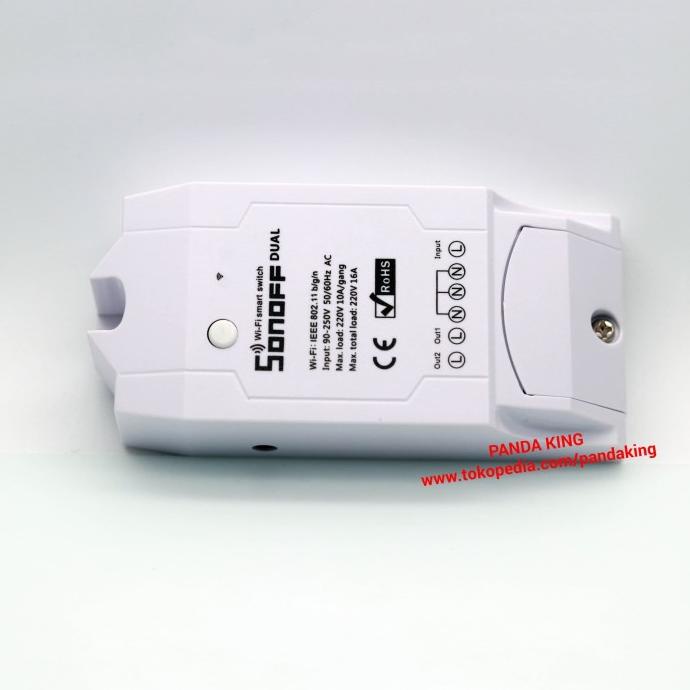 Jual SONOFF Dual - 2 Channel Wireless Wifi IoT Switch Smart Home ...