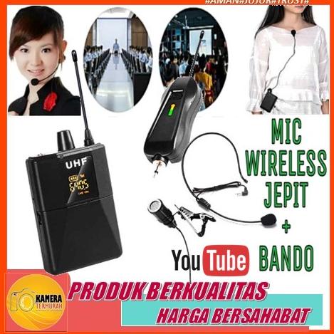 Jual Sale Mic Wireless Imam Jepit Clip On Di Baju / Mic Wireless Bando ...