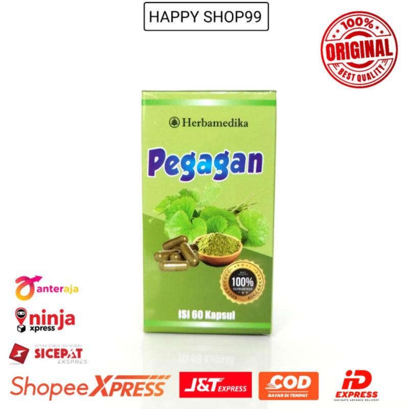 Jual Kapsul Pegagan isi 60 kapsul herbamedika | Shopee Indonesia
