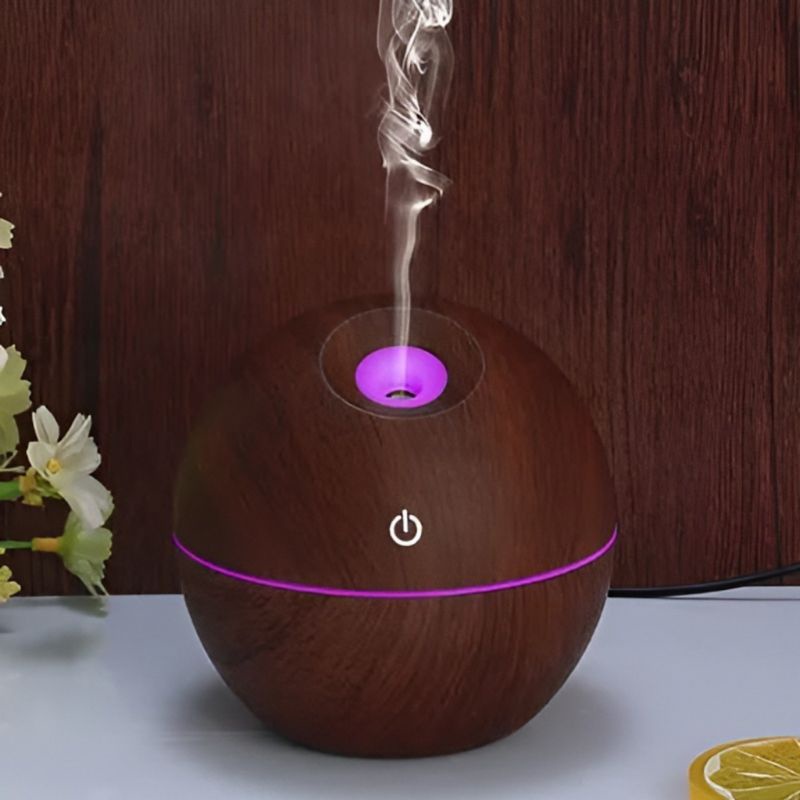Jual Humidifier Diffuser Aromatheraphy Ultrasonic Desain Wood Kayu ...