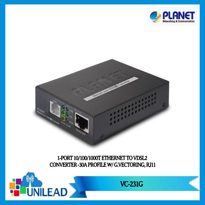 Jual Planet 1-Port 10/100/1000T Ethernet To Vdsl2 Converter Vc-231G ...