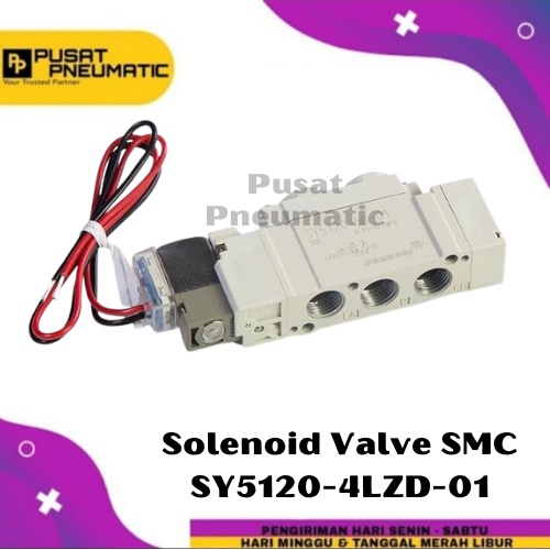 Jual Solenoid Valve SMC SY5120-4LZD-01 Selenoid Valve SY5120 4LZD 01 AC 220 | Shopee Indonesia
