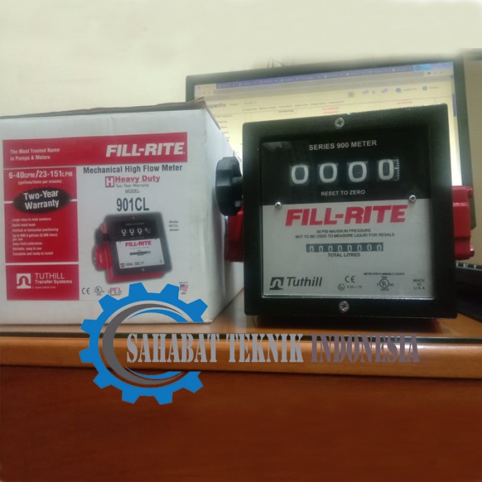 Jual Flow Meter Fill-Rite Type Fr901L Series 900 4 Digit Size 1,5 Inch ...