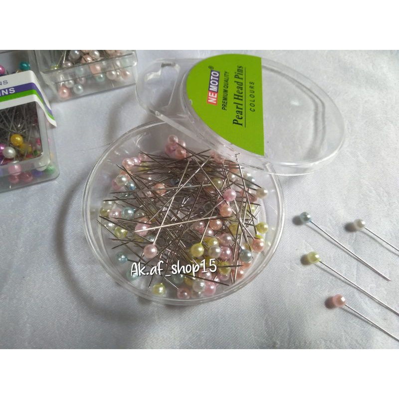 Jual Jarum Pentul Stainless Mika Bulat / Jarum Mutiara Besar Aksesoris ...
