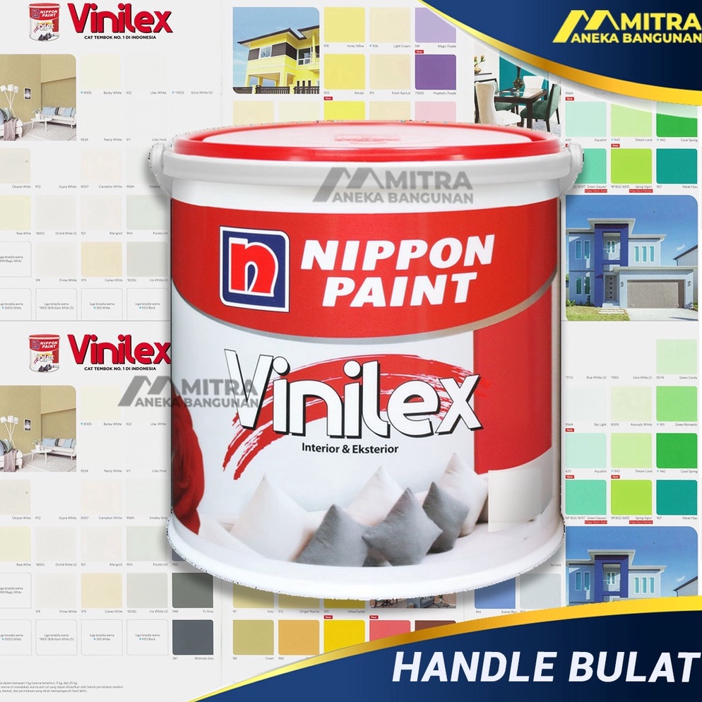 Jual Terbatas.. VINILEX 5 KG NIPPON PAINT / CAT TEMBOK INTERIOR EKSTERIOR / CAT DINDING KMY ...