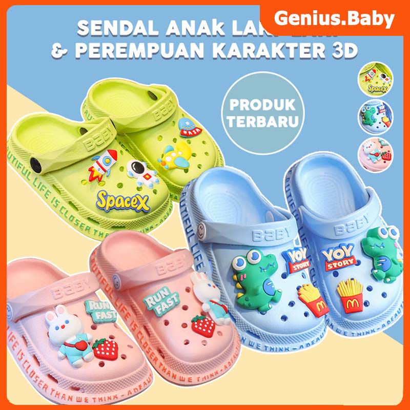 Jual EVA Sepatu Sandal Anak Sandal Karet Anak Sendal Anak Lucu Sandal ...